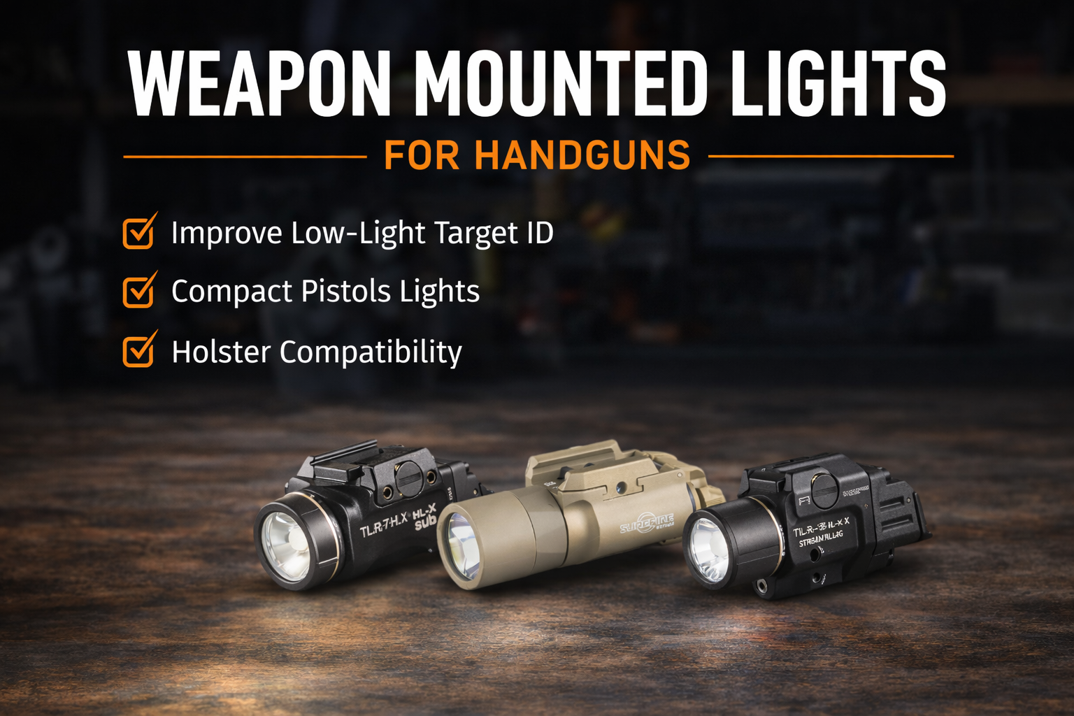 Weapon Mounted Lights | Pistol Weapon Lights for Handguns – Lindahl ...